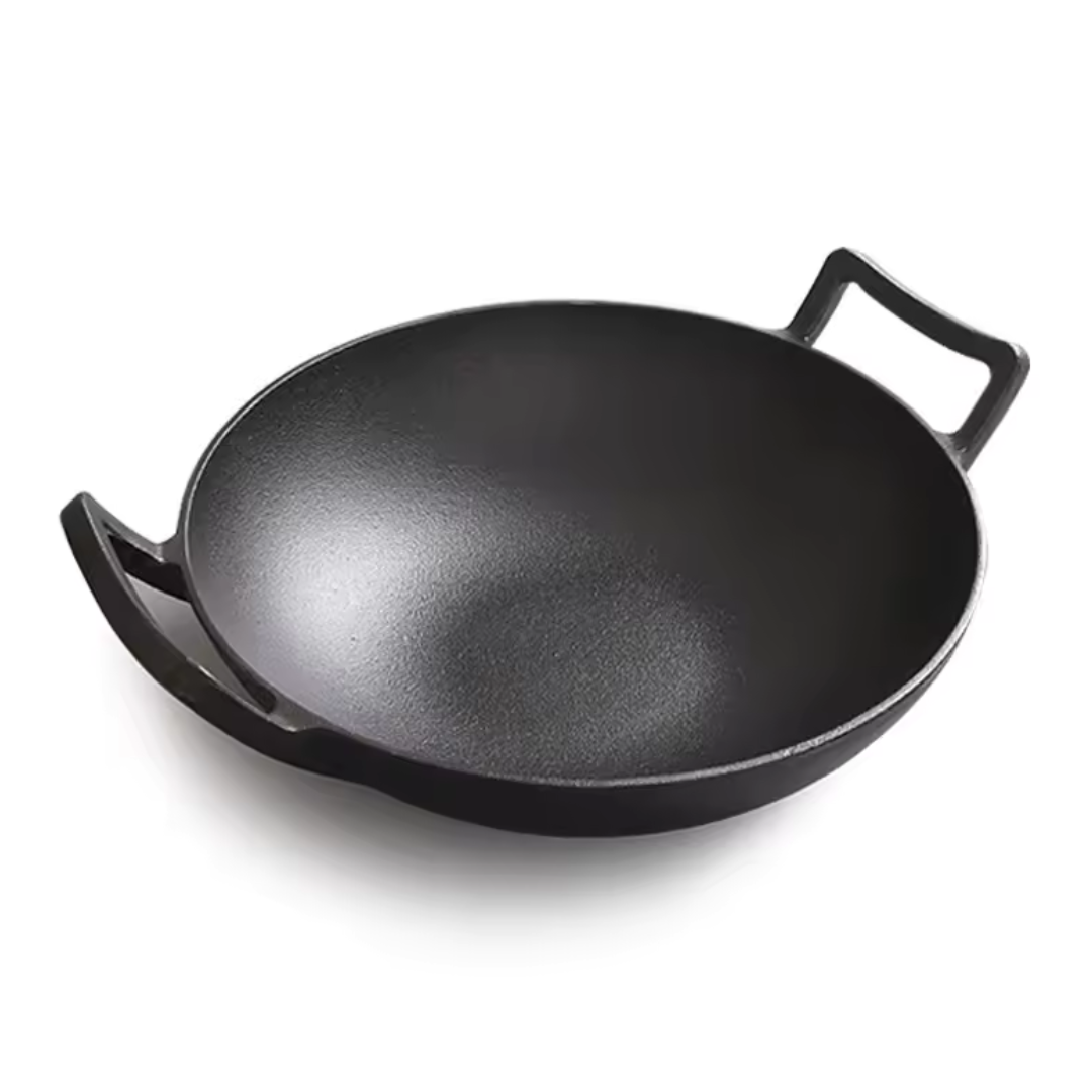 Cast Iron Kadai-Wok 30cm (11.8 inch) Pre-Seasoned – Cookware.lk